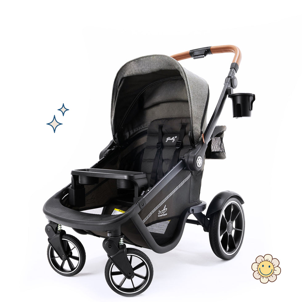 Grasshopper 8-in-1 Single to Double Stroller | Gladly Family